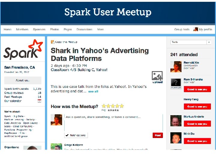 Shark Hive SQL on Spark Reynold Xin UC