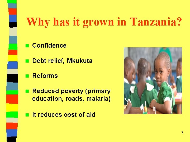 BUDGET SUPPORT IN TANZANIA and why government development