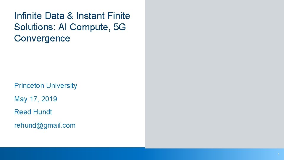 Infinite Data Instant Finite Solutions AI Compute 5