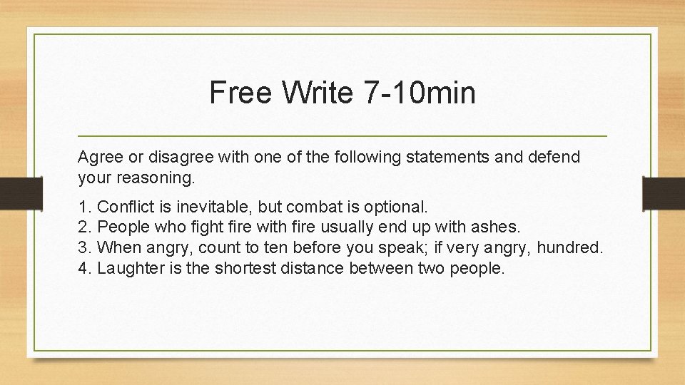 Conflict English 1202 What is conflict A conflict