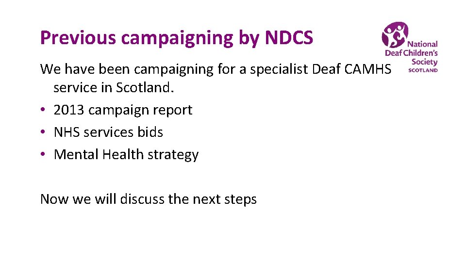 Deaf Children and Mental Health Provision in Scotland
