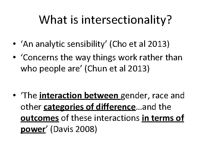 Intersectionality A Short Introduction Dr Akwugo Emejulu University