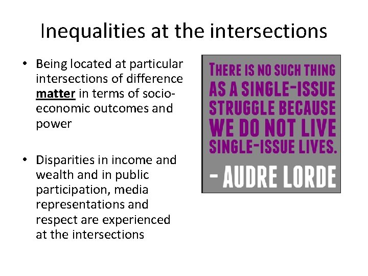 Intersectionality A Short Introduction Dr Akwugo Emejulu University