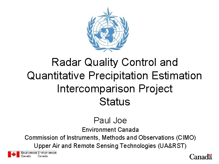 Radar Quality Control and Quantitative Precipitation Estimation ...