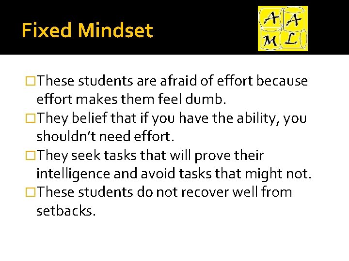 Growth vs Fixed Mindset Why is the important