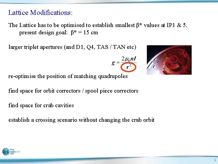 Task 2 2 HLLHC Optics and Lattice Configurations