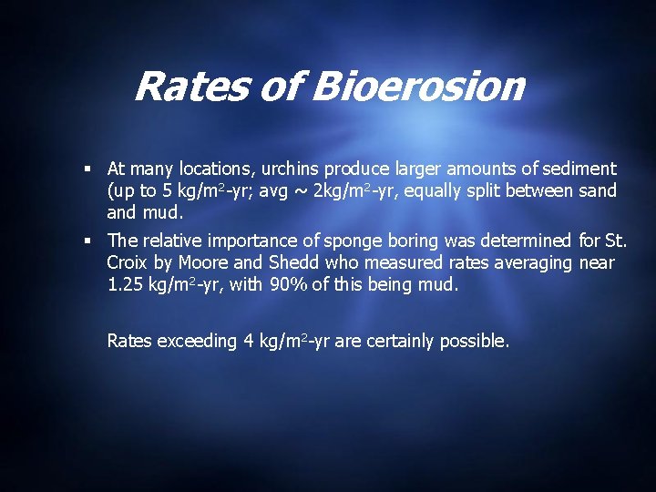 The Building of A Reef q Coral Growth