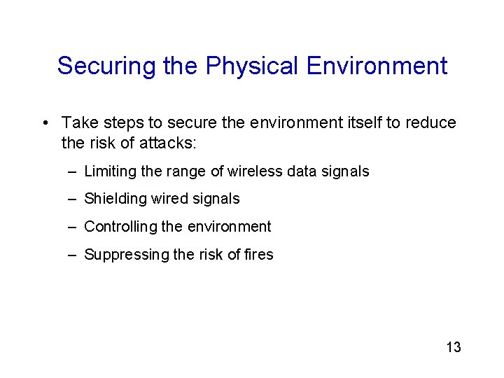 Chapter 10 Operational Security Guide to Network Security