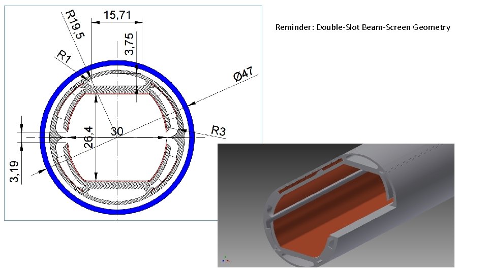 FCChh DoubleSlot Beam Screen Density Profiles vs Slot
