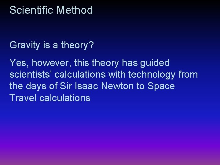 Astronomy Background from Chapter 1 Scientific Method Measurement