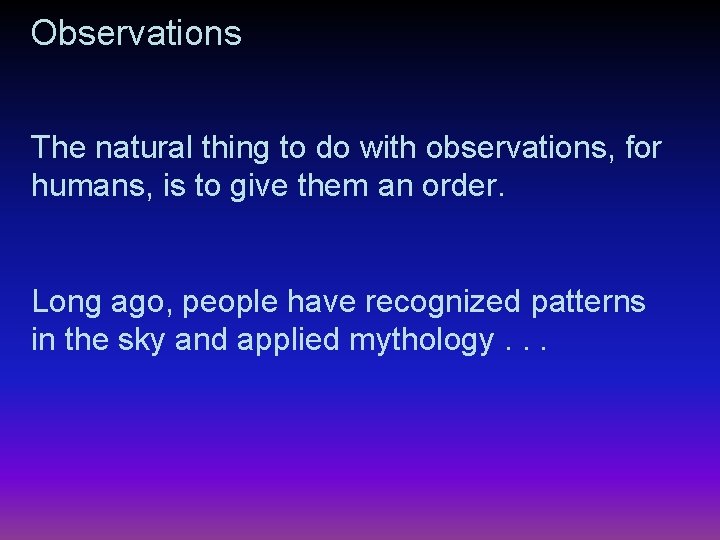 Astronomy Background from Chapter 1 Scientific Method Measurement