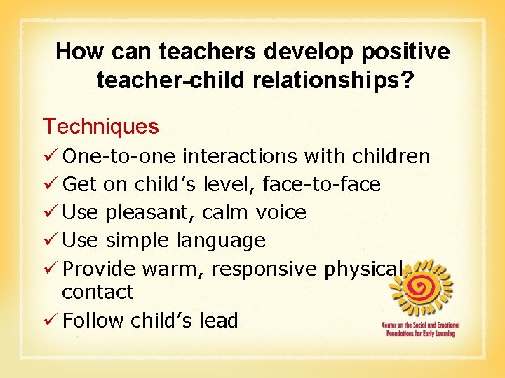 WWB Training Kit 12 Building Positive TeacherChild Relationships