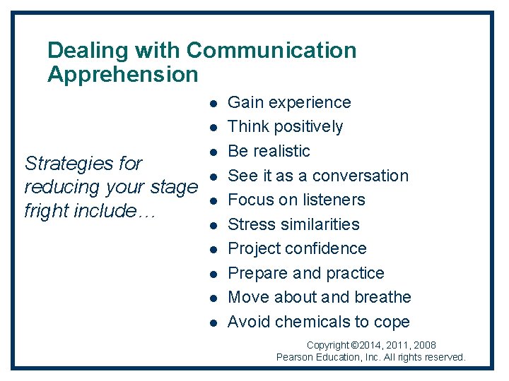 Chapter Eleven Public Speaking Preparation Steps 1 6