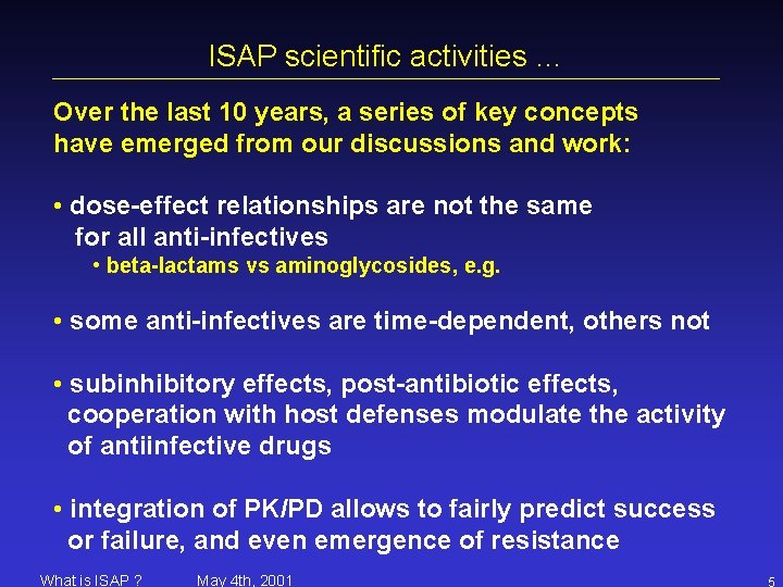 What is ISAP What is ISAP May 4