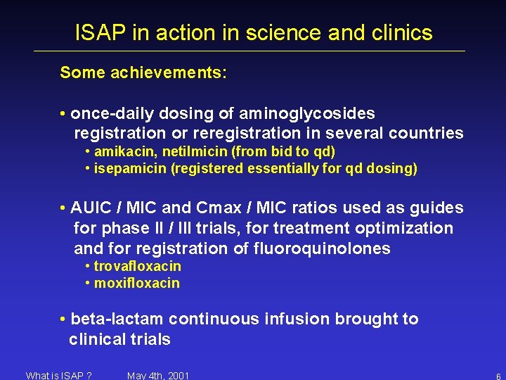 What is ISAP What is ISAP May 4