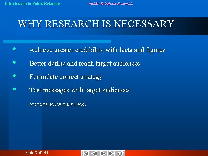 Introduction to Public Relations Chapter 5 Research Understanding