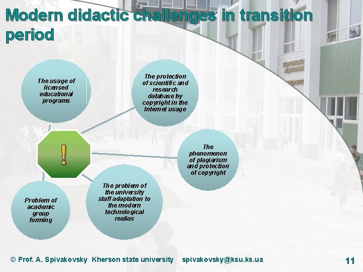 MODERN HIGH SCHOOL DIDACTICS A key challenges facing