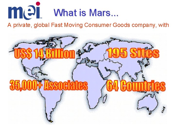 The agenda What is MARS Who we are