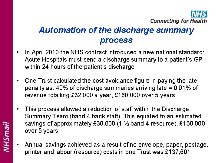 NHSmail national case studies Rebecca Snape NHSmail Project