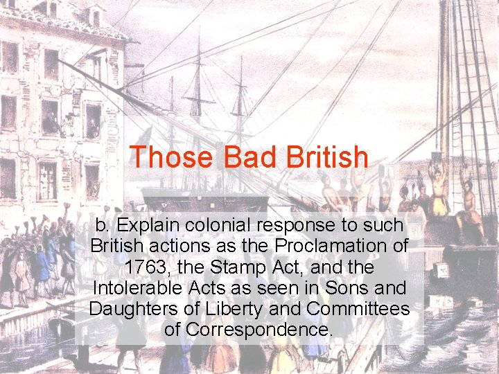 Causes of the American Revolution French and Indian