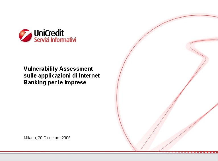 Vulnerability Assessment sulle applicazioni di Internet Banking per