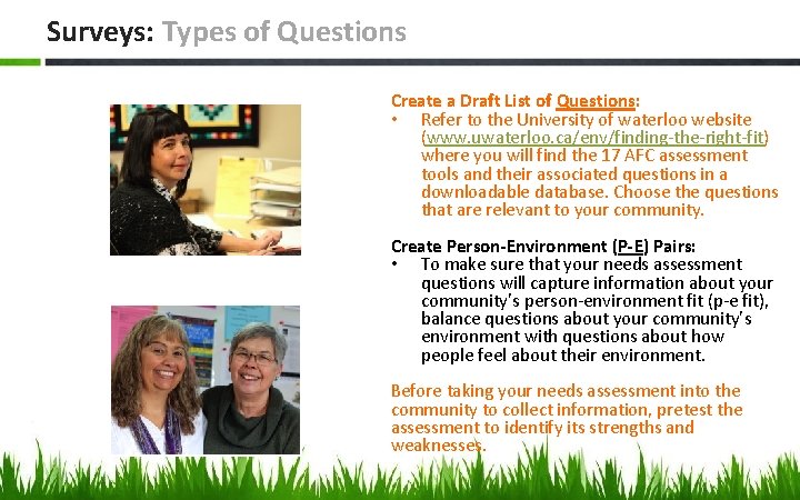 Project outline Beginning an Age Friendly Community Plan