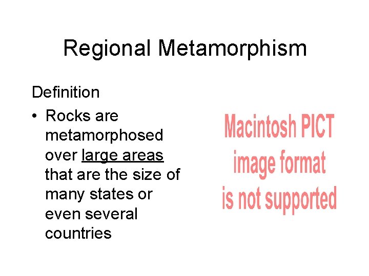3 Types of Metamorphism Miss Holl Rowland High