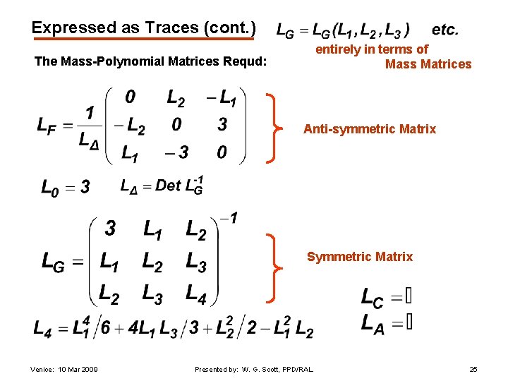 P F Harrison U of Warwick W G