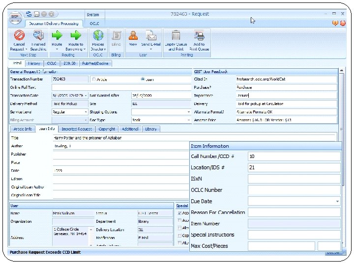 Getting It System Toolkit Acquisitions and ILL Processing