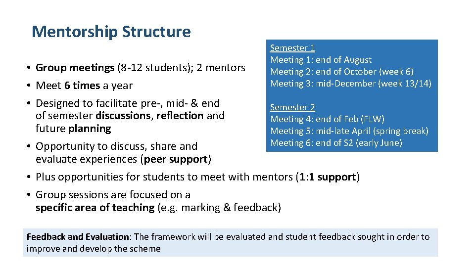Establishing a Mentorship Scheme for Career Development Ph