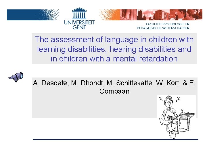 The assessment of language in children with learning