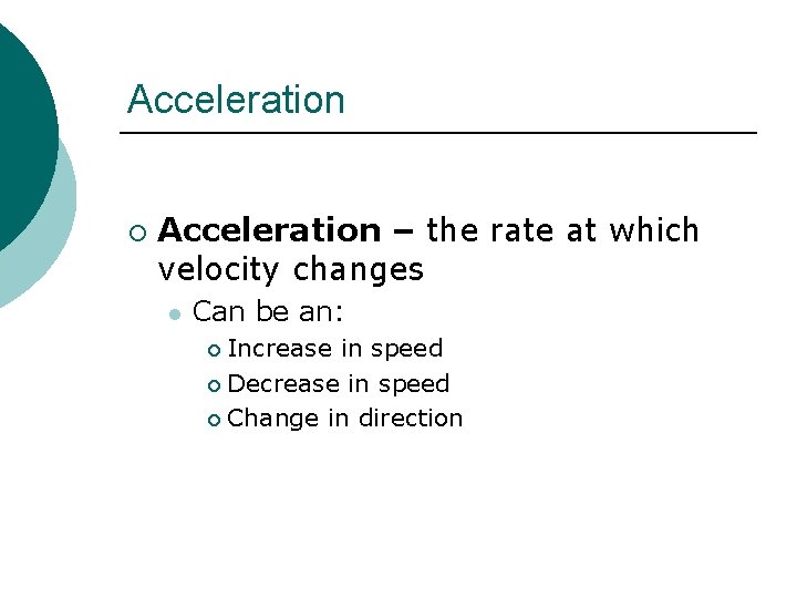 Speed and Acceleration Measuring motion Measuring Distance Meter