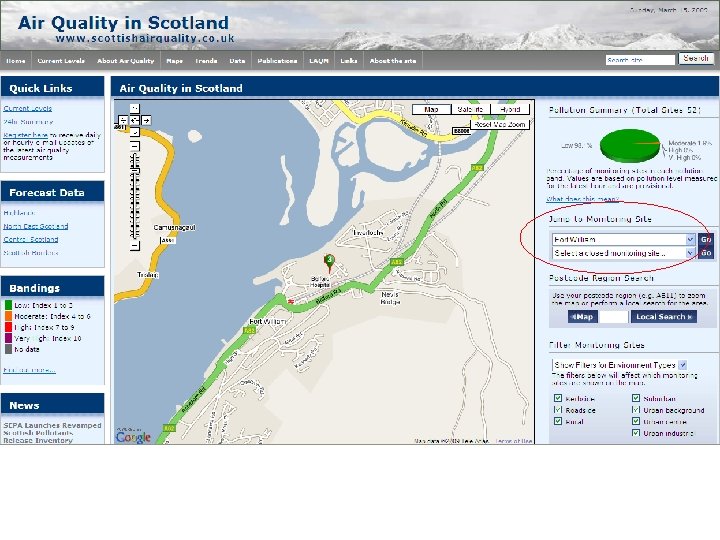 The Air Quality Scotland Website Air Quality Trends