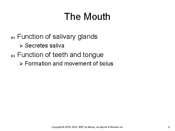 Chapter 3 Digestion Absorption and Metabolism Copyright 2016