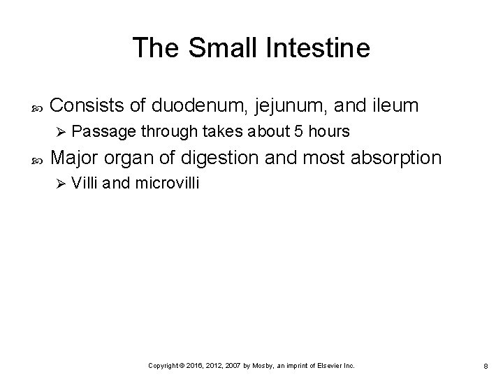 Chapter 3 Digestion Absorption and Metabolism Copyright 2016