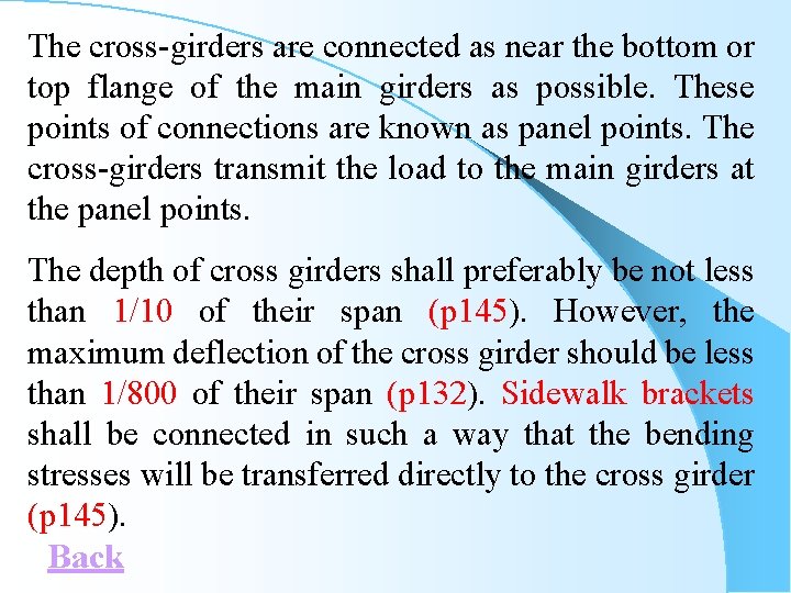 Chapter2 Parts of Steel Bridges contents l l