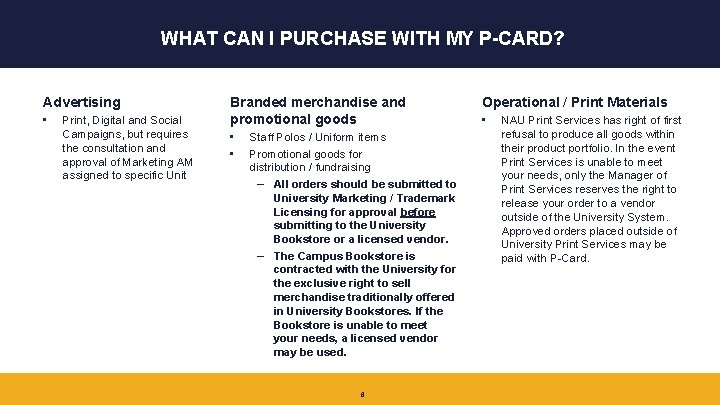 PCARD APPROVAL PROCESS FOR MARKETING MATERIALS Advertising branded