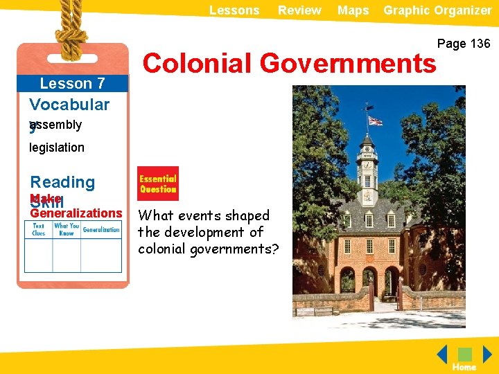 Lessons Review Maps Graphic Organizer Why do people