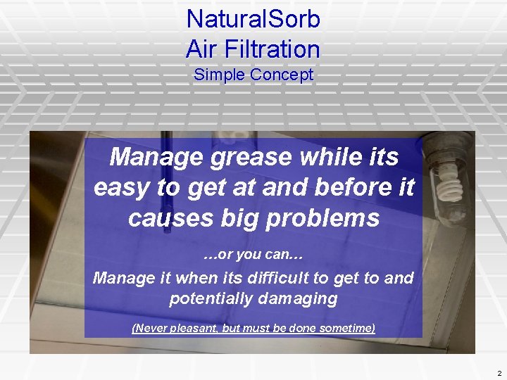 Natural Sorb Air Filtration Cook Line Vent System