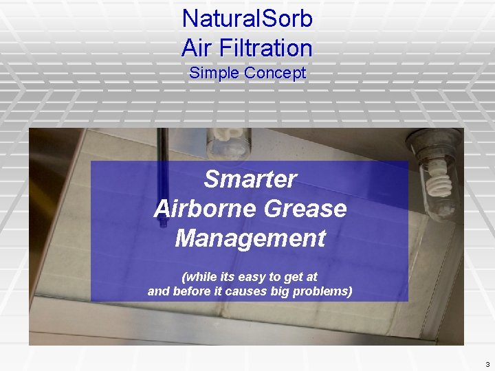 Natural Sorb Air Filtration Cook Line Vent System