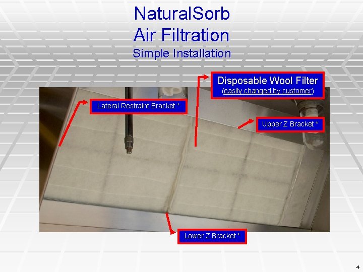 Natural Sorb Air Filtration Cook Line Vent System