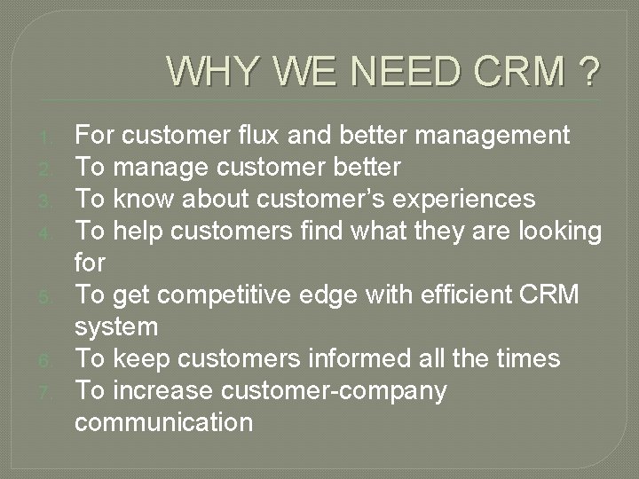 CUSTOMER RELATIONSHIP MANAGEMENT Topic 4 CUSTOMER RELATIONSHIP MANAGEMENT