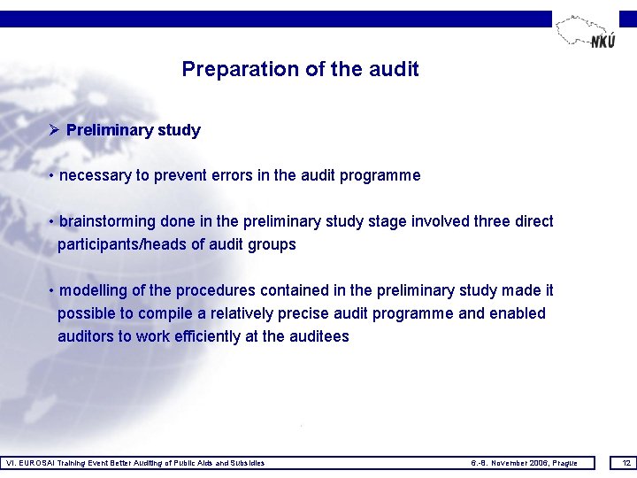 SUPREME AUDIT OFFICE CZECH REPUBLIC Audit of state