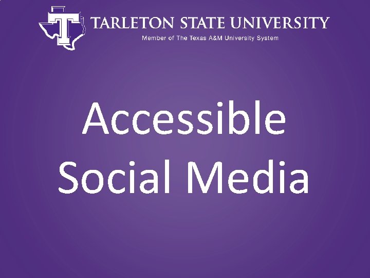 Accessible Social Media Creating a DiscriminationFree Educational ...