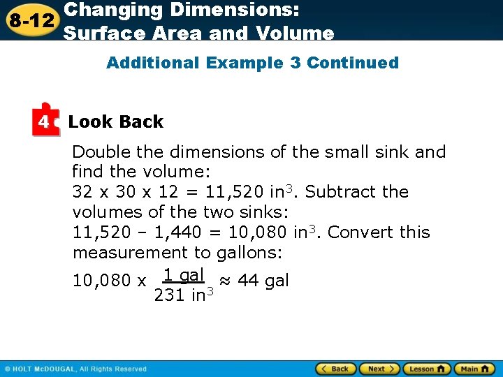 Changing Dimensions 8 12 Surface Area and Volume