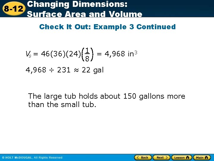 Changing Dimensions 8 12 Surface Area and Volume