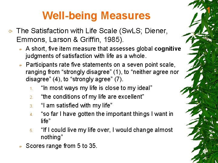 Individual wellbeing and its relationship to personal values