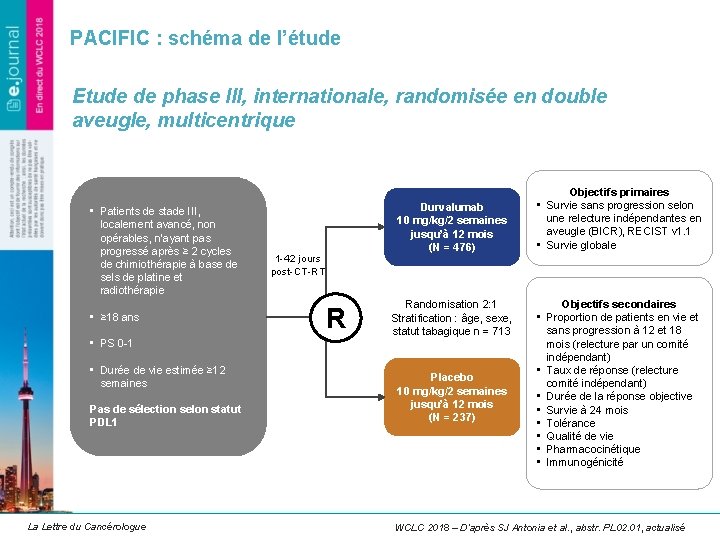 PACIFIC schma de ltude Etude de phase III