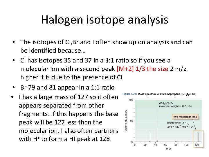 Demonstrate understanding of spectroscopic data in chemistry Chemistry