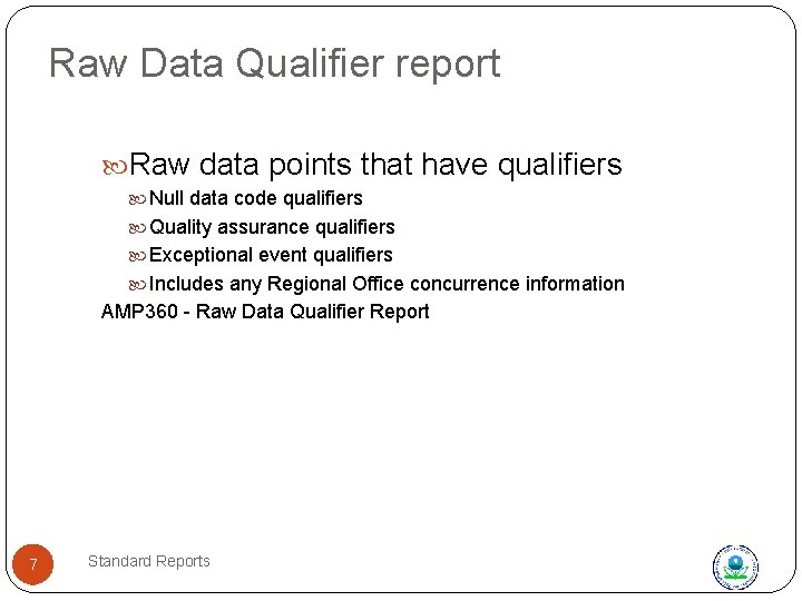 Introduction to Standard Reports How to get information